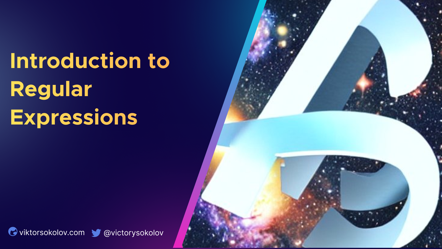 Introduction to Regular Expressions | Viktor Sokolov